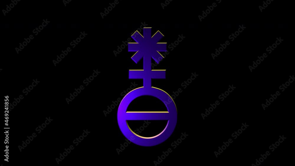 Alchemical Symbol For Sublimate of Salt of Antimony Ore Icon Animation ...
