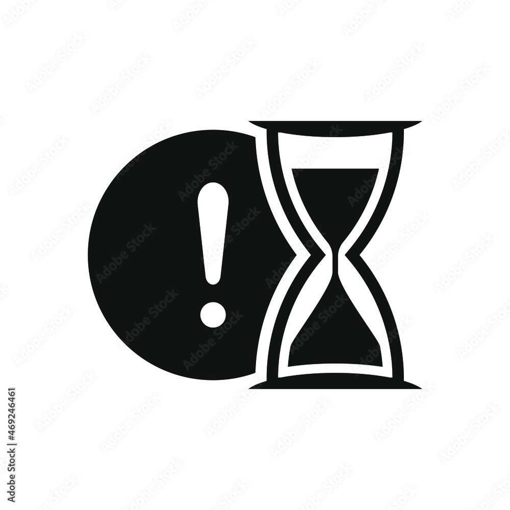 Delay icon design isolated on white background. Vector illustration ...