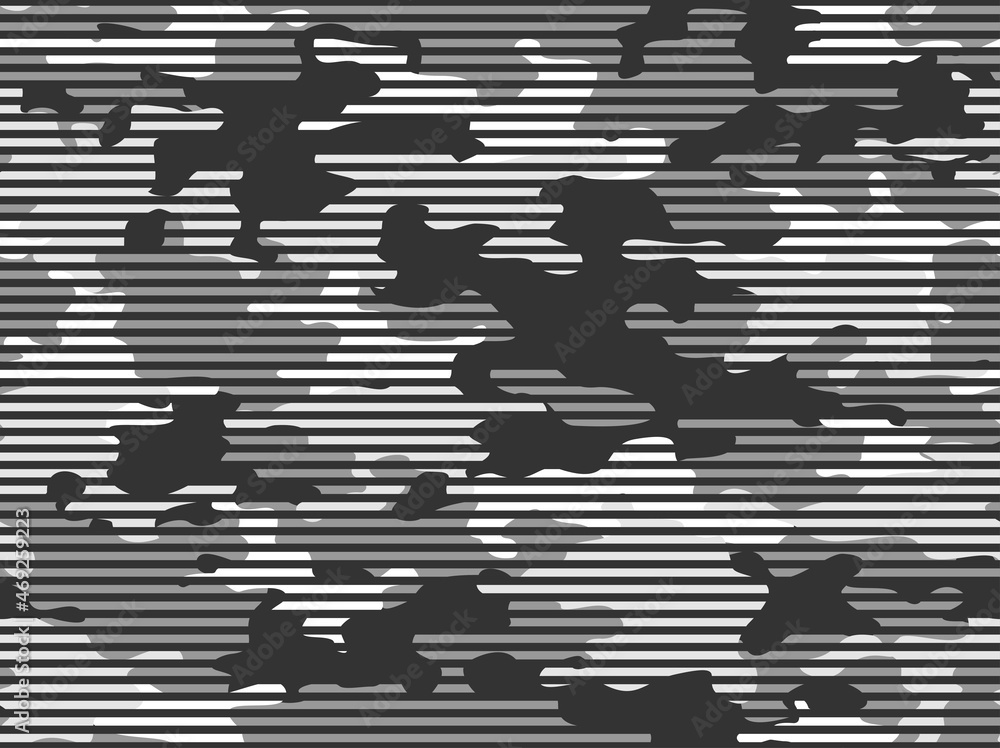 Camouflage seamless pattern modern. Abstract camo from spots and lines ...