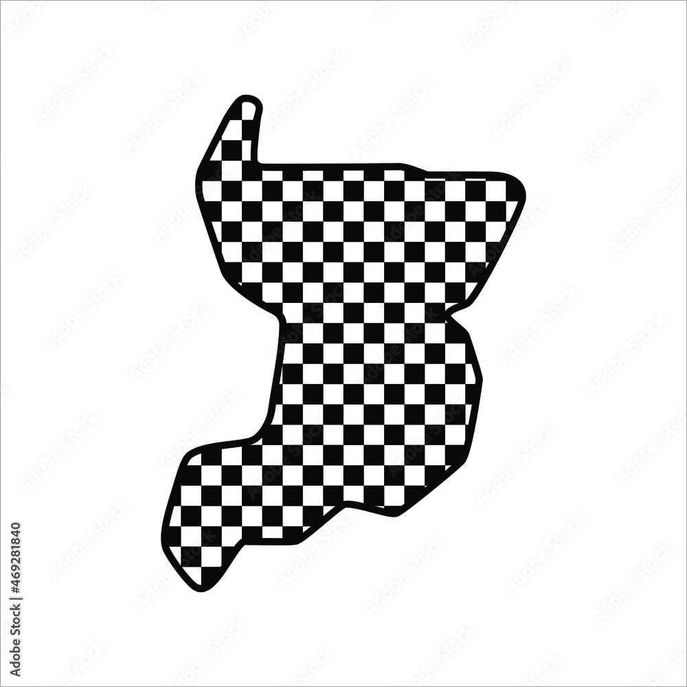Mandalika Circuit Layout Illustration. Mandalika International Circuit ...