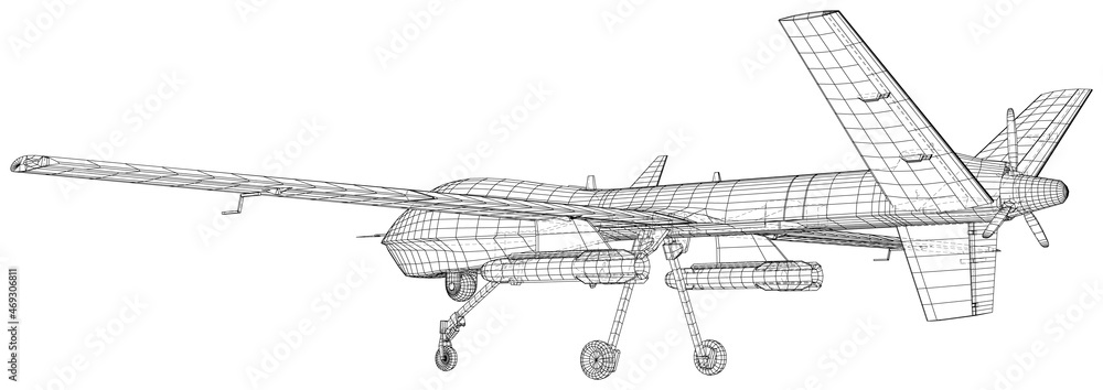 Predator Drone Drawing