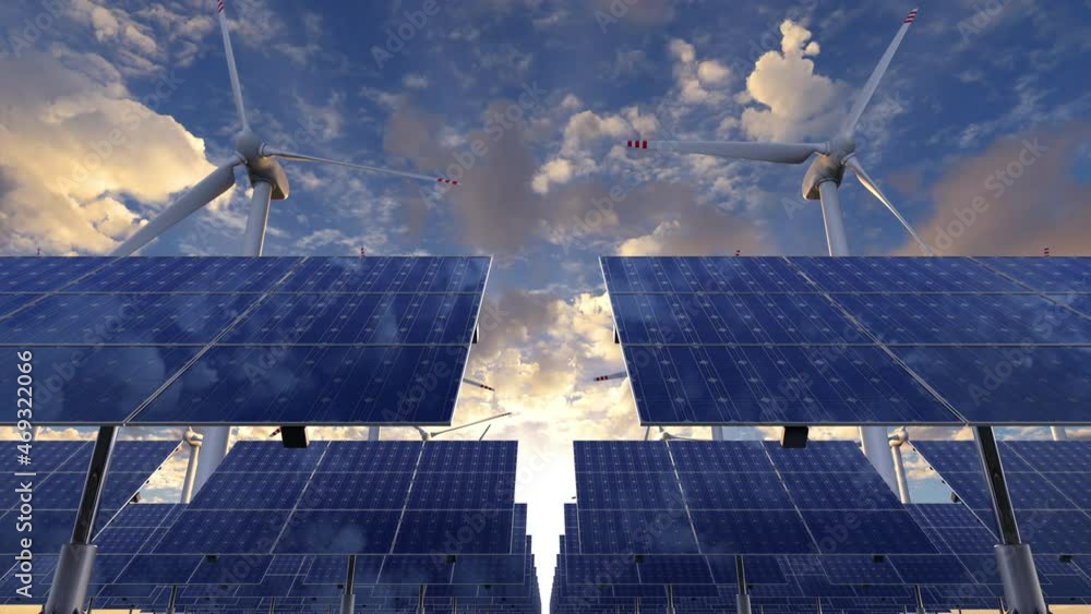 Alternative energy production concept and renewable energy with wind ...