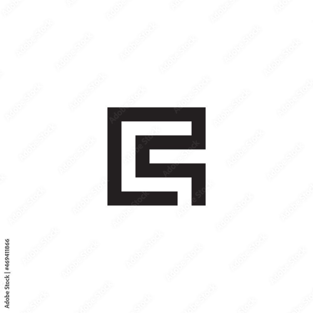 letter CCC simple symbol box vector logo Stock Vector | Adobe Stock