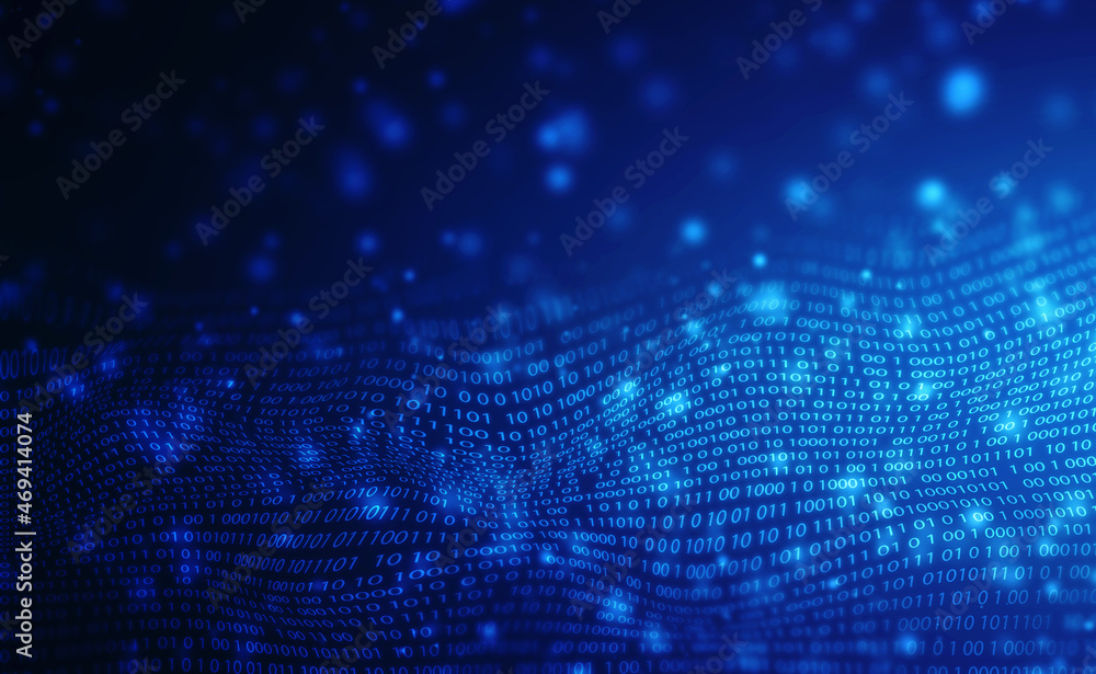 Binary Code Background, Digital Abstract technology background, flowing ... Binary Code Background, Digital Abstract technology background, flowing ...