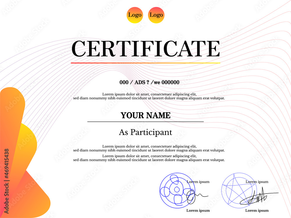 social network concept, Certificate, certificate design, certificate ...