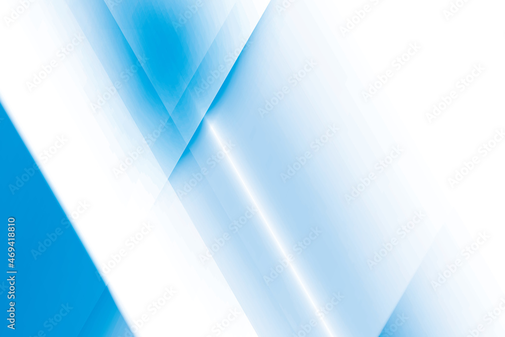 Abstract white and blue color background, modern design with geometric ...