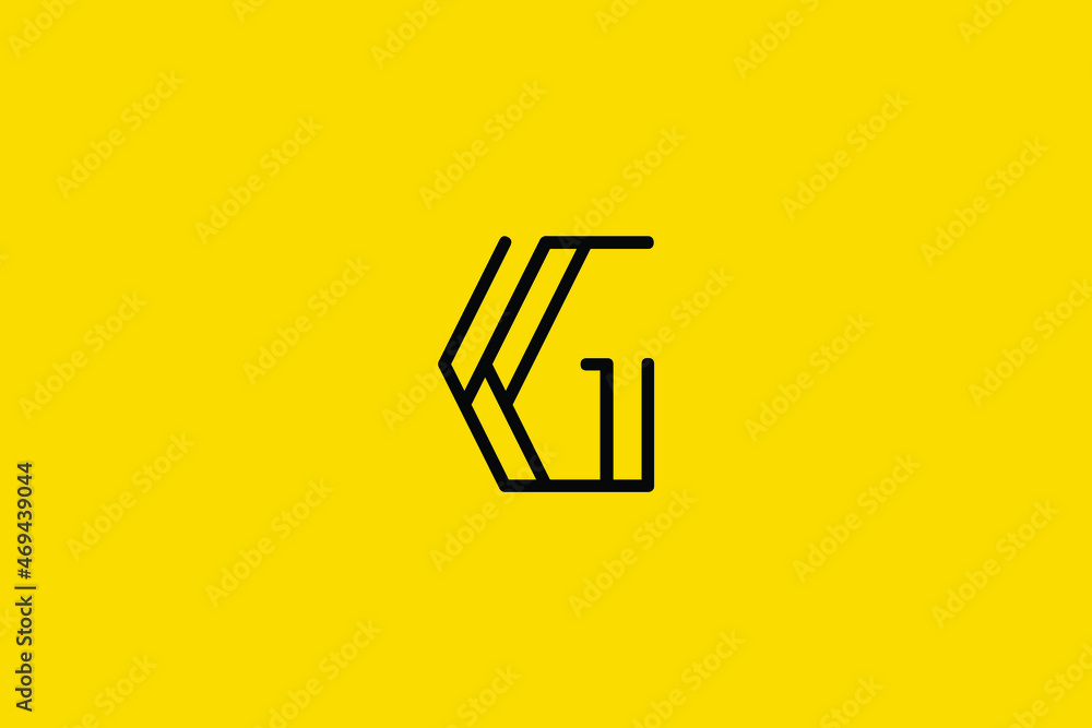 Special Unique Initial G logo and GG logo design. G Letter Minimal ...