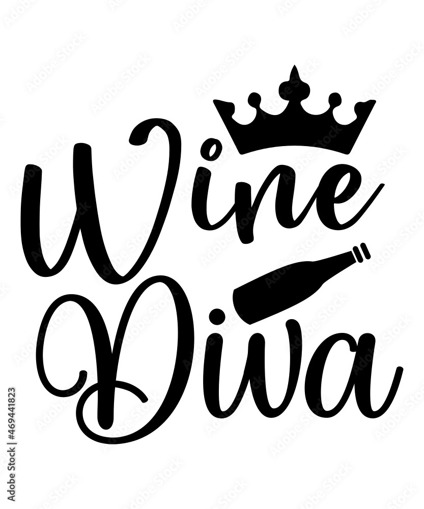 Wine Svg Bundle, Wine Svg, Wine Glass Svg, Wine Sayings Svg, Wine Quote ...