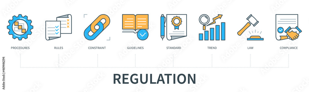 Regulation concept infographics Stock Vector | Adobe Stock