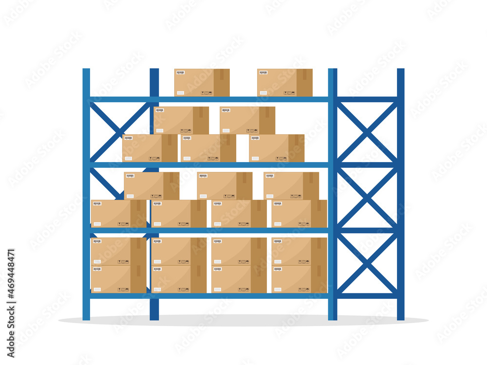 Warehouse Racks Clipart