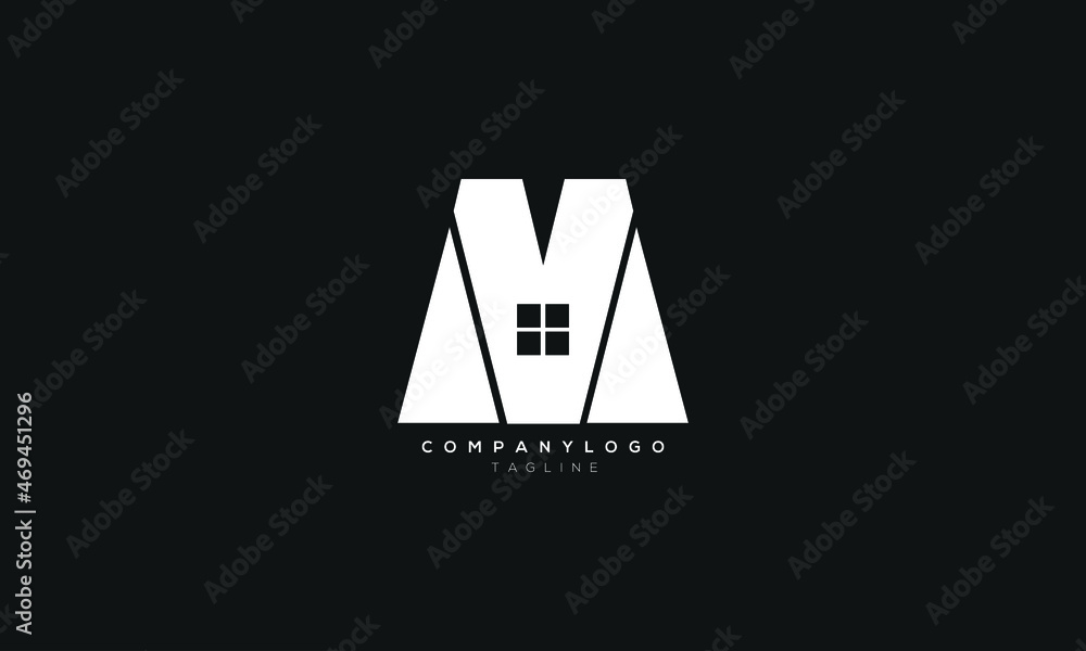 MV, VM, Real Estate Business Logo Template, Building, Property ...