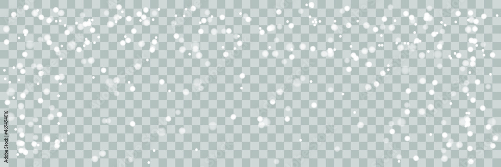 Falling Christmas Shining transparent beautiful, little snow isolated ...