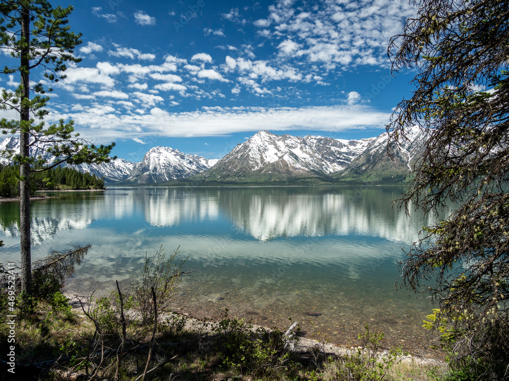 Colter Lake in Grand Teton National Park Stock Photo | Adobe Stock