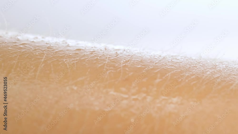 Stockvideo Applying moisturizing serum to skin of the hand and smearing ...