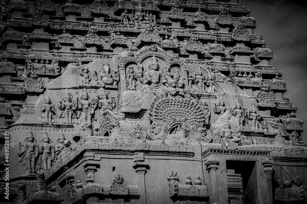 Foto de Tanjore Big Temple or Brihadeshwara Temple was built by King ...