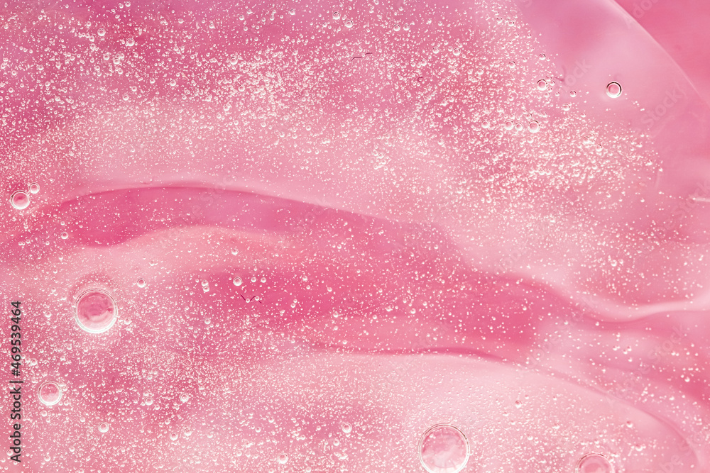Abstract pink liquid background, paint splash, swirl pattern and water ...