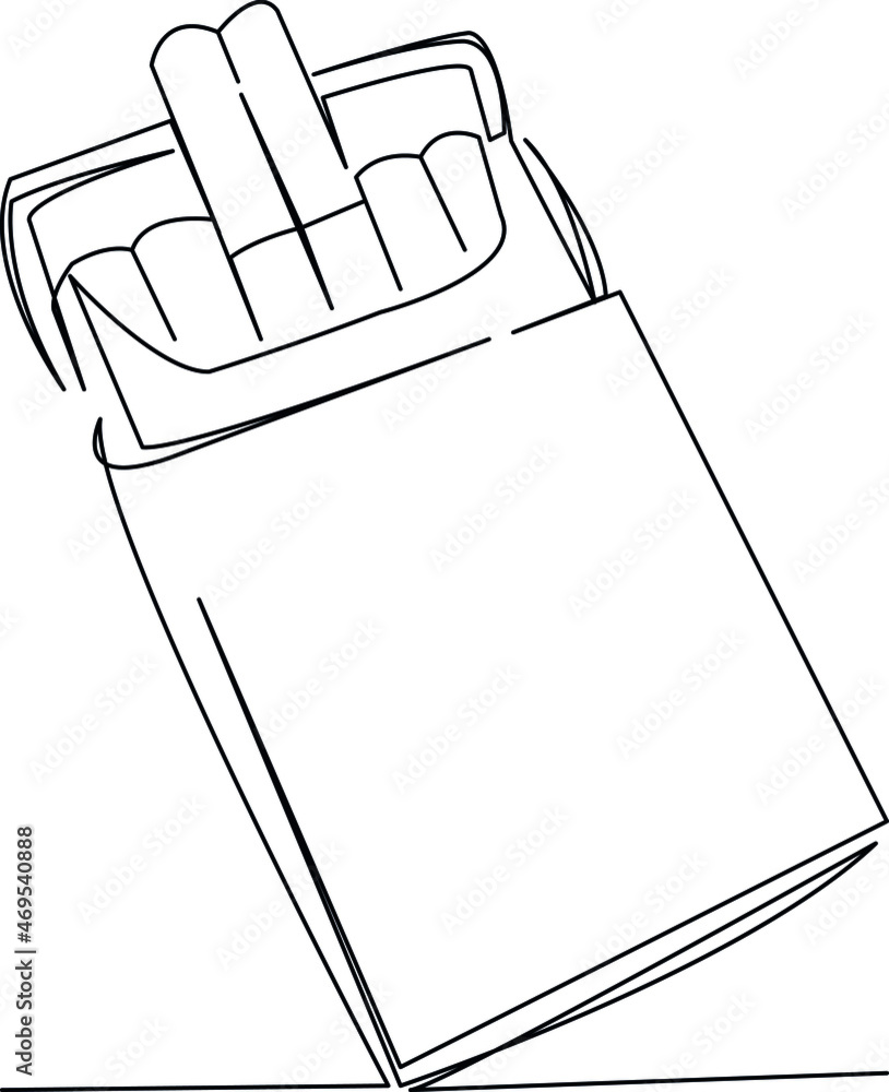 pack of cigarettes Stock Vector | Adobe Stock
