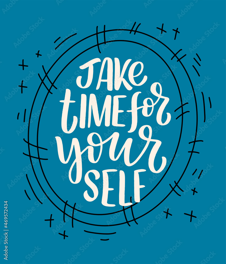 Love yourself lettering slogan. Funny quote for blog, poster and print ...
