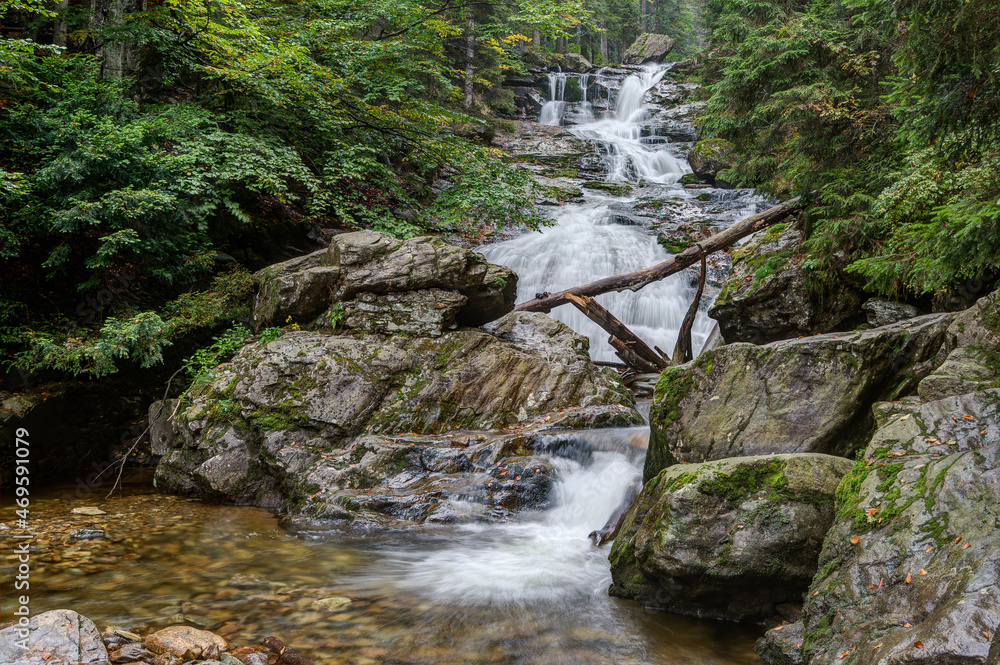 The Rissbach overcomes 260 meters of altitude on its way into the ...