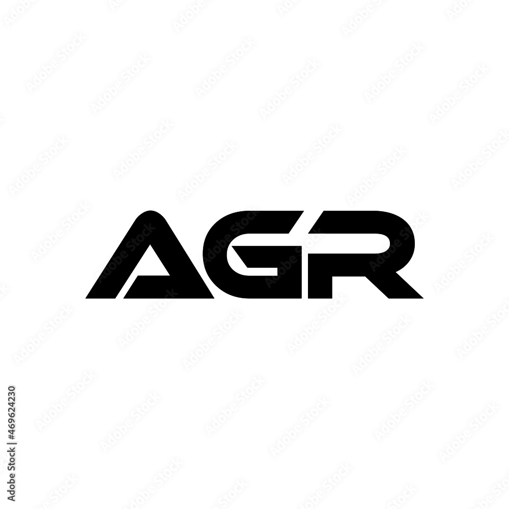 AGR letter logo design with white background in illustrator, vector ...
