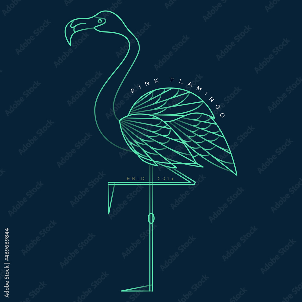 Abstract bird illustration Stock Vector | Adobe Stock