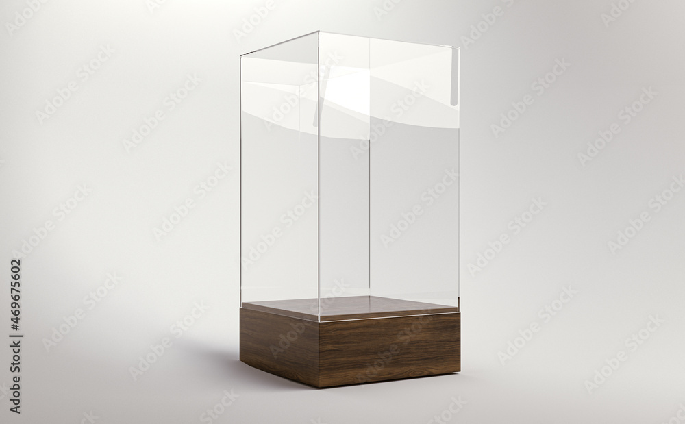 Glass Display Case Stock Illustration | Adobe Stock