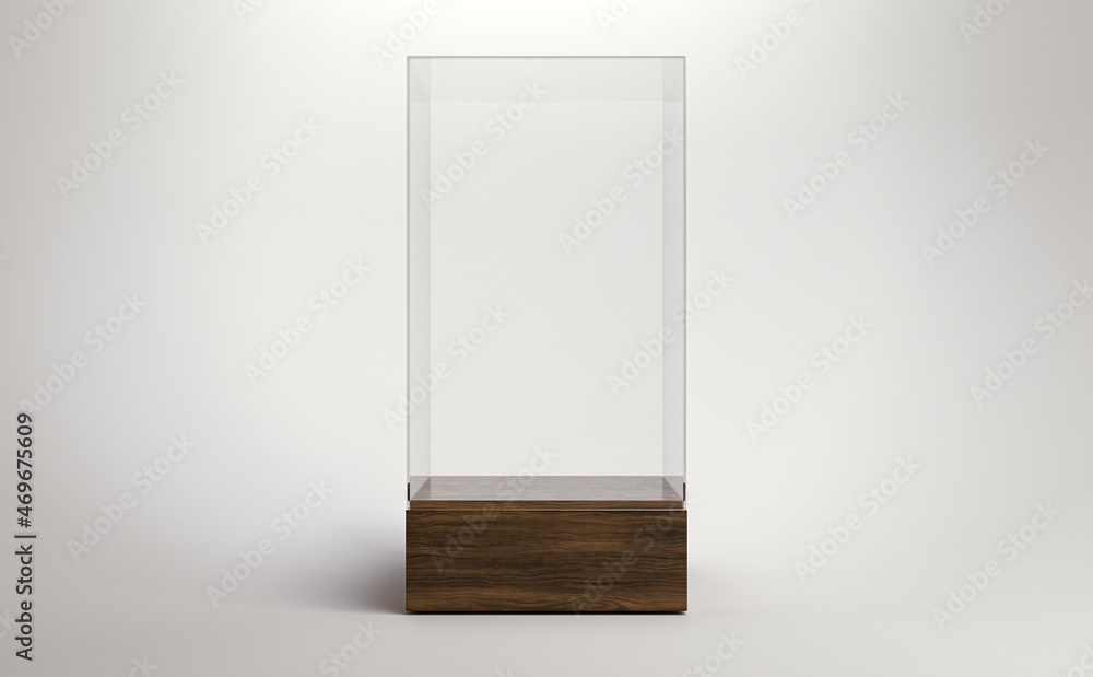 Glass Display Case Stock Illustration | Adobe Stock
