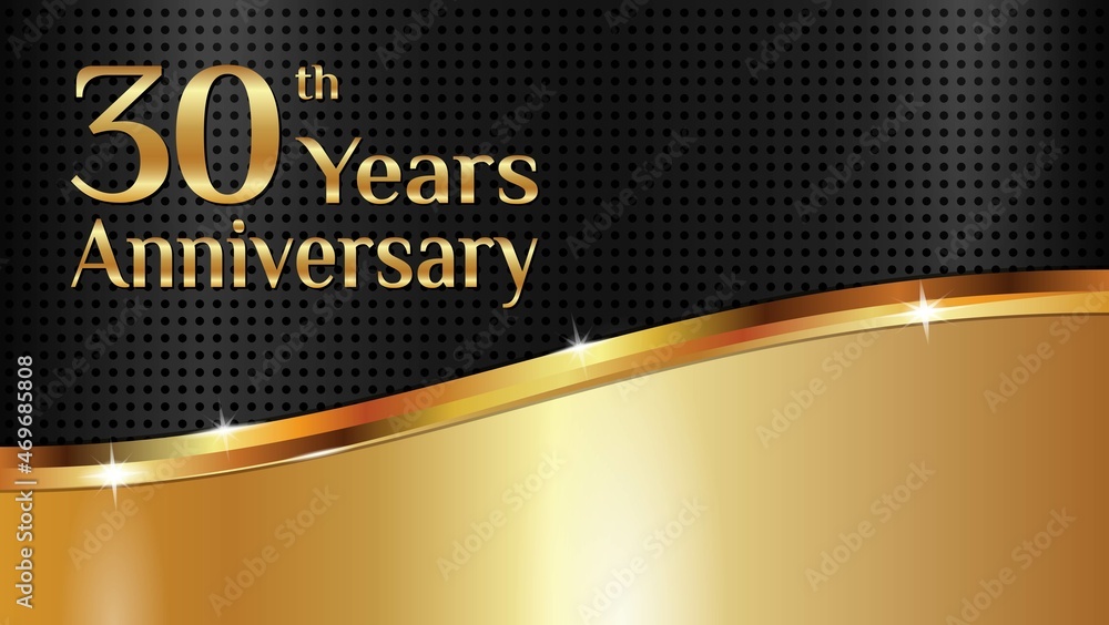 Luxurious and elegant design to celebrate 30th anniversary with black ...