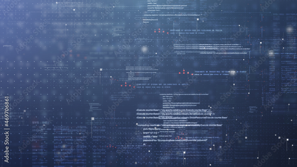 Futuristic simulation of 5G network concept, artificial intelligence ...