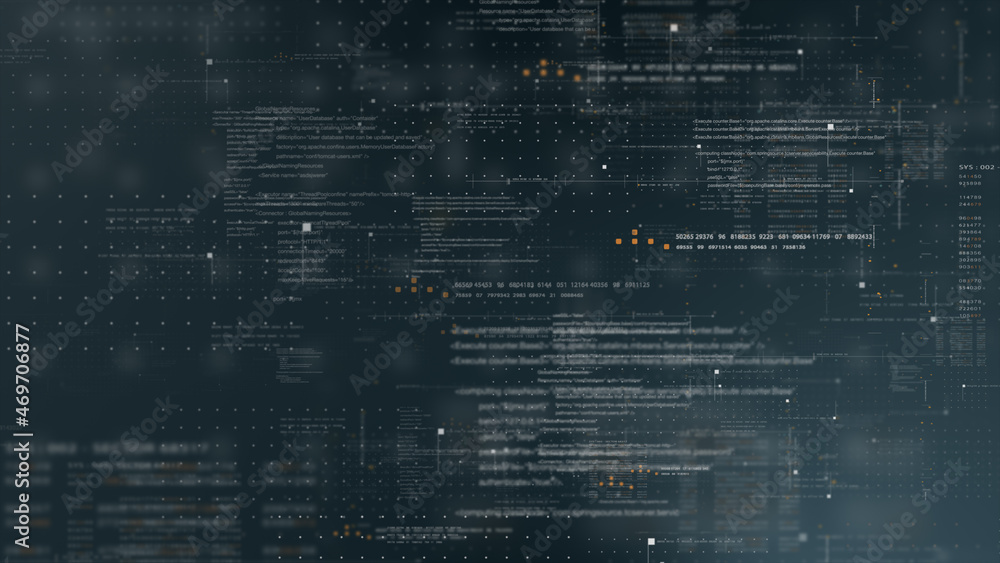 Futuristic simulation of 5G network concept, artificial intelligence ...