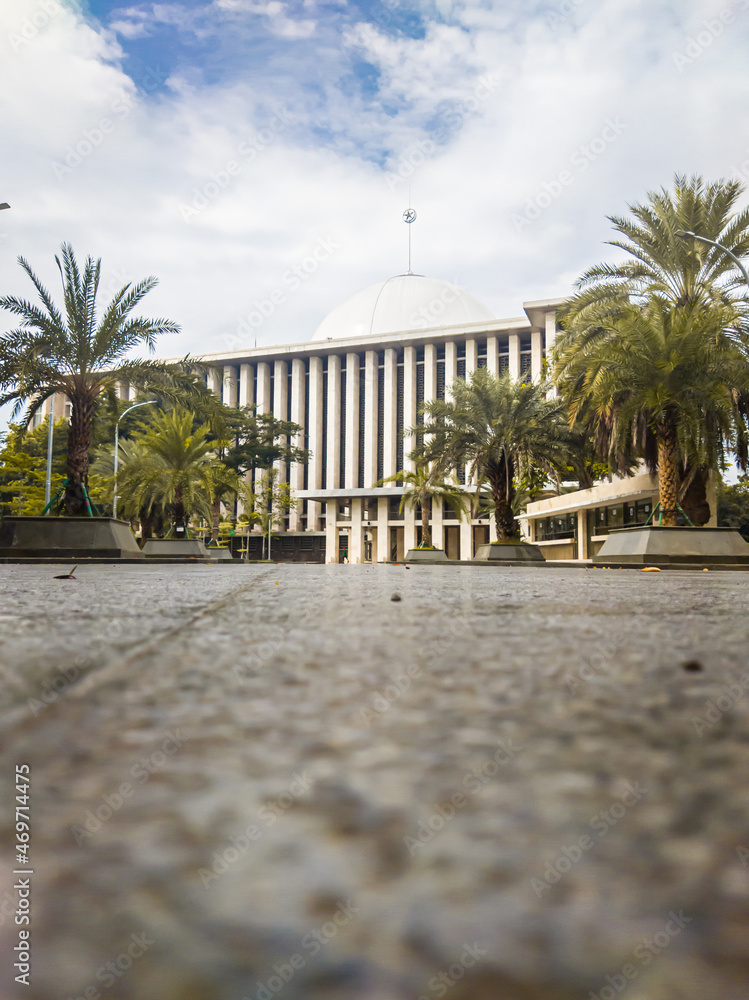 Central Jakarta, Indonesia-April 5th, 2021:Istiqlal Mosque is the ...