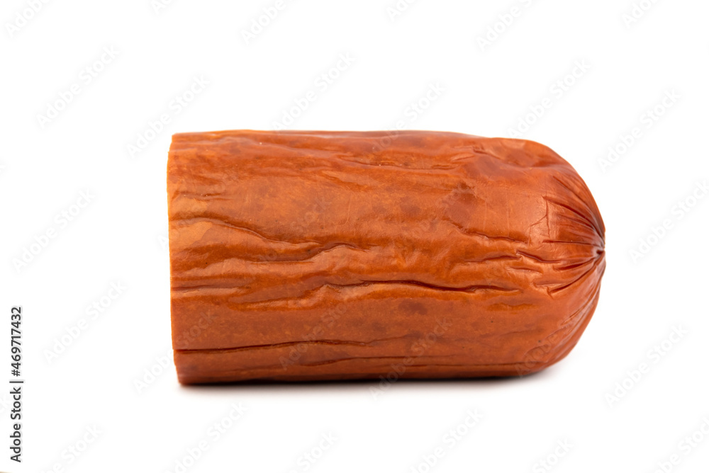 Polish traditional pork sausage - Krakowska Sausage Stock Photo | Adobe ...