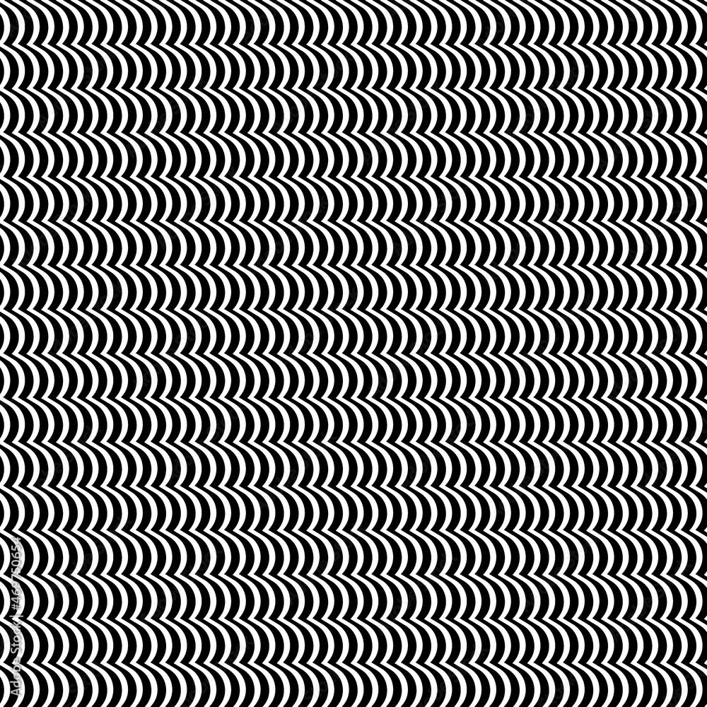 Wavy lines seamless pattern. Angled jagged stripes ornament. Linear ...