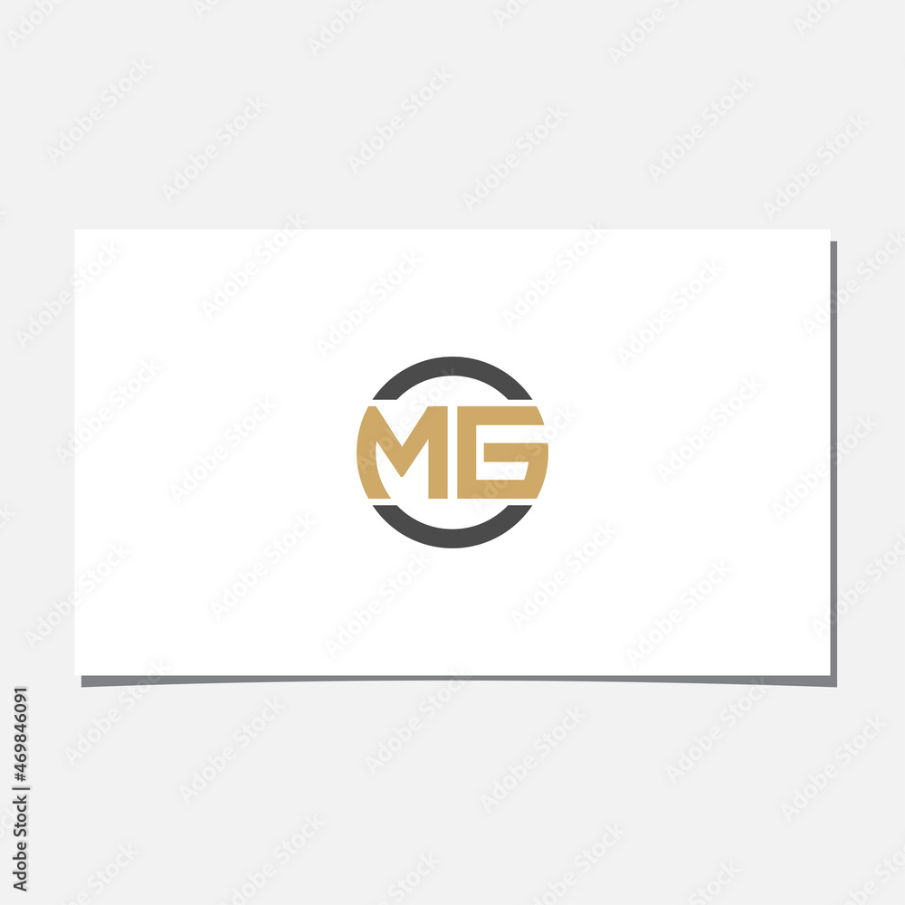MG LETTER LOGO DESIGN VECTOR Stock Vector | Adobe Stock
