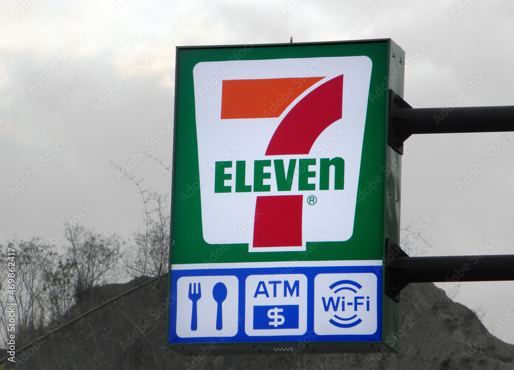 OLYMPUS DIGITKaohsiung, Taiwan-March 15, 2021: 7-11 shops in the ...