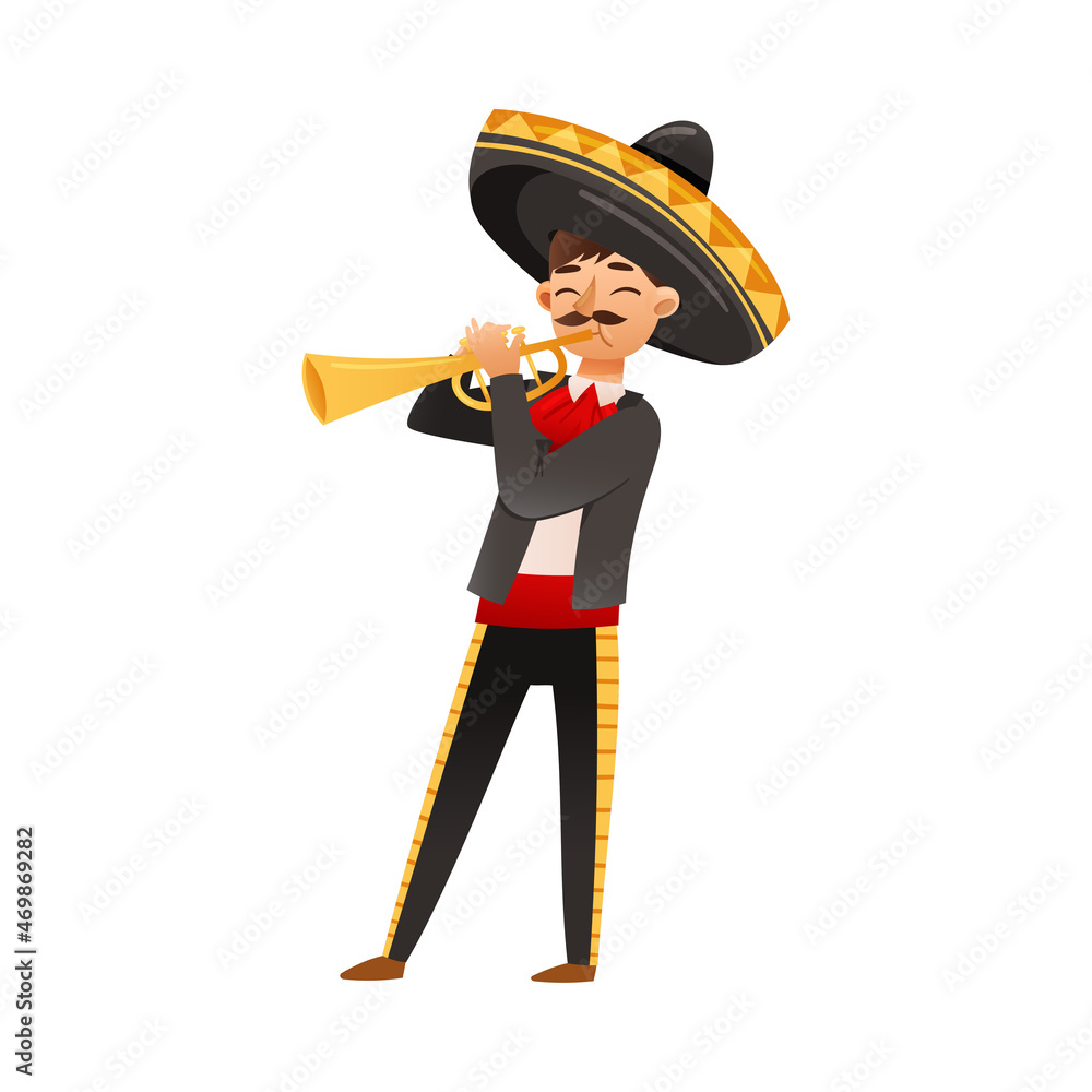 Typical Mexican Man Cartoon