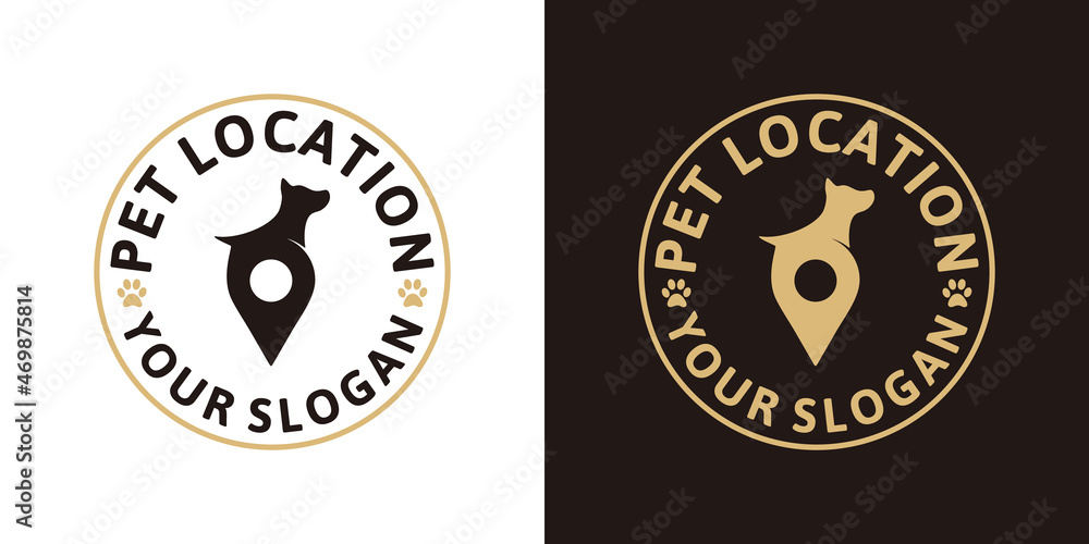 pet locations logo, reference store logo and other Stock Vector | Adobe ...