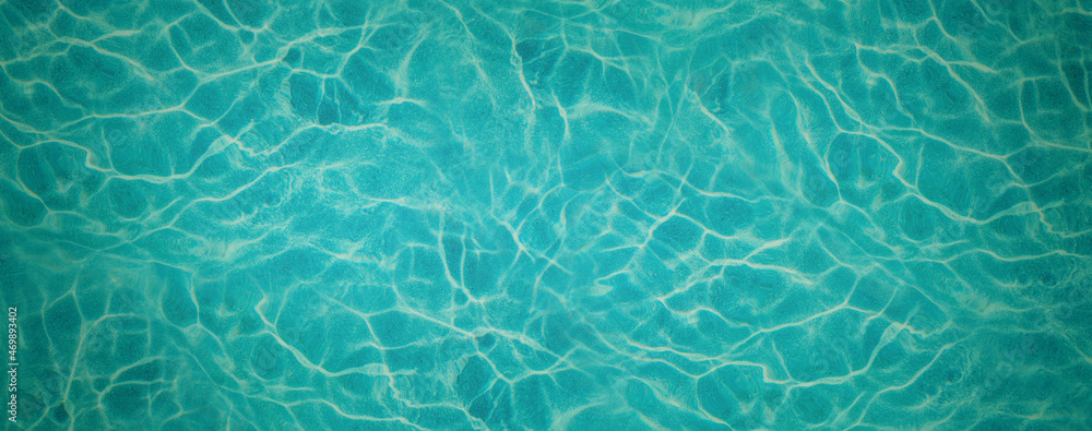 Blue teal cerulean Swimming Pool water texture caustics or sea Stock ...