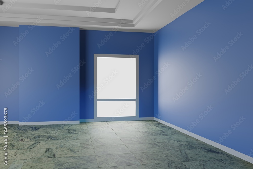 empty room templates interior designers 3d render Stock Illustration ...