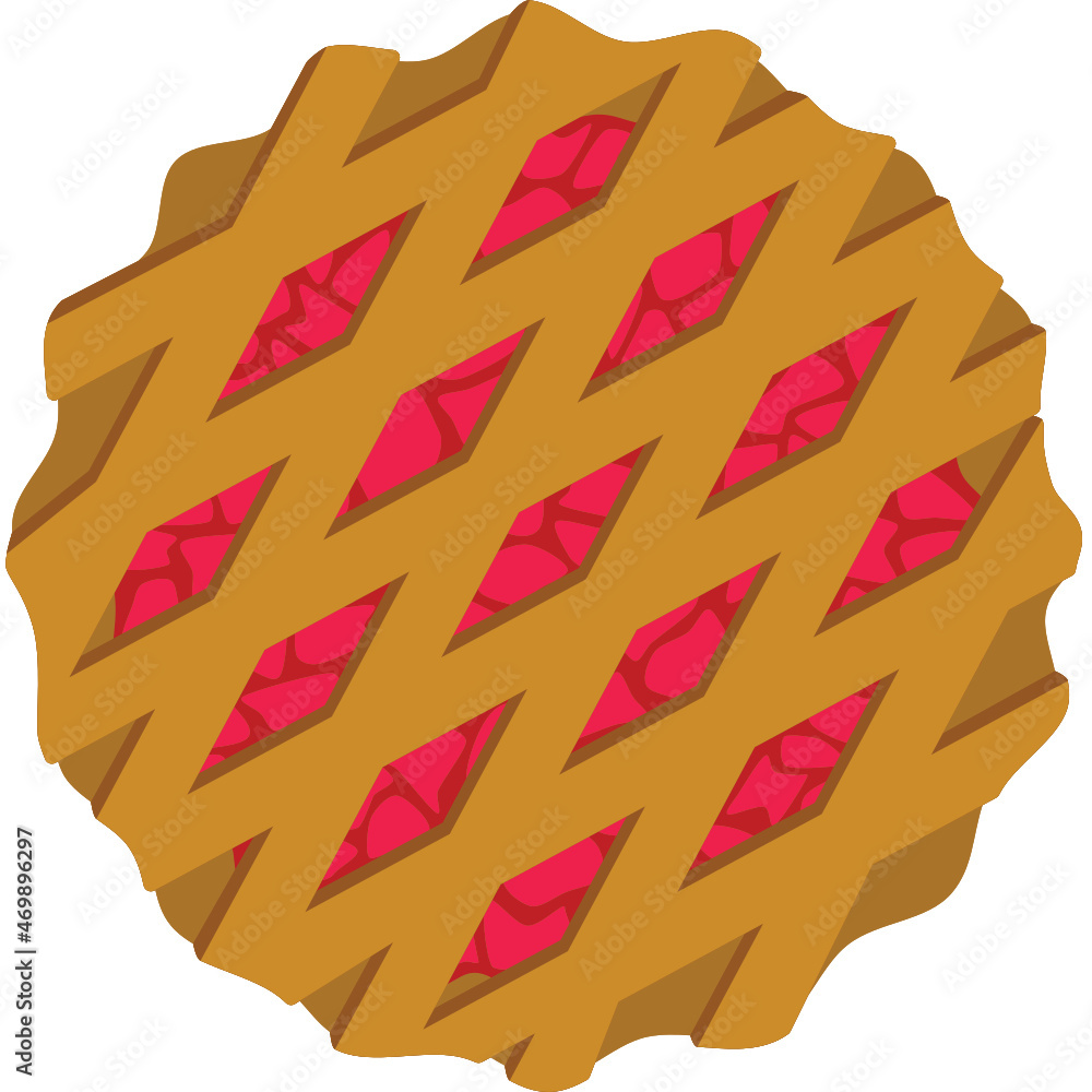 Simple cartoon SVG graphic illustration of red cherry strawberry jam ...