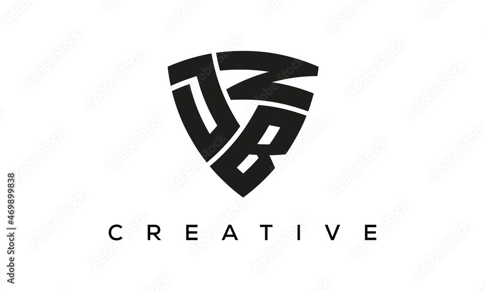 DBN letters logo, security Shield logo vector Stock Vector | Adobe Stock