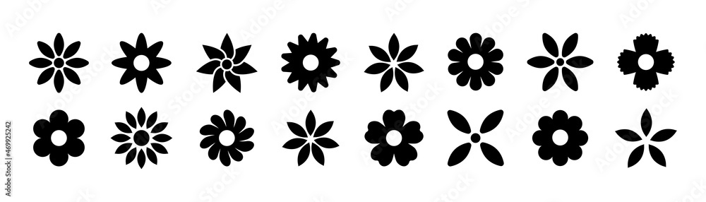 Flower icon. Flowers elements collection. Flower plant, floral garren ...