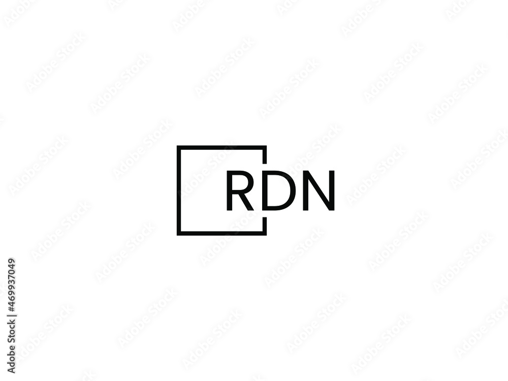 RDN letter initial logo design vector illustration Stock Vector | Adobe ...