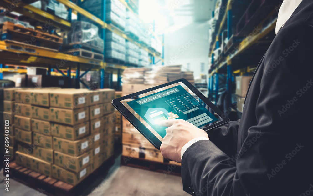 Warehouse management innovative software in computer for real time ...