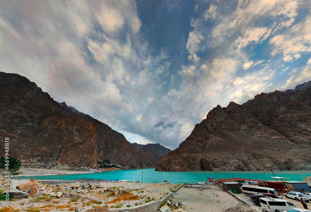 Beautiful Attabad Lake Gojal region of Hunza Valley in GilgitBaltistan ...