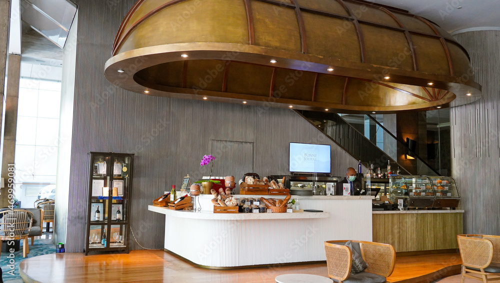 Surabaya, Indonesia - 11 19 2021: the luxurious food counter in the ...