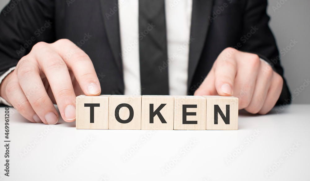 Word gemba. Wooden small cubes with letters isolated on white ...