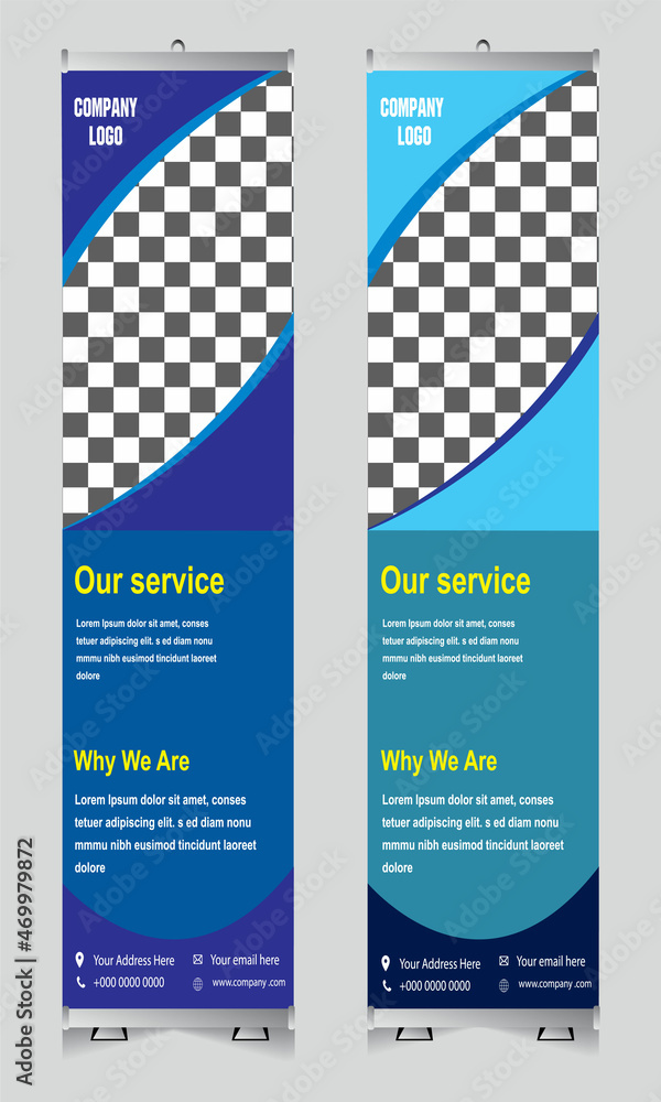 Corporate x stand, x banner Design Template images Stock Vector | Adobe ...