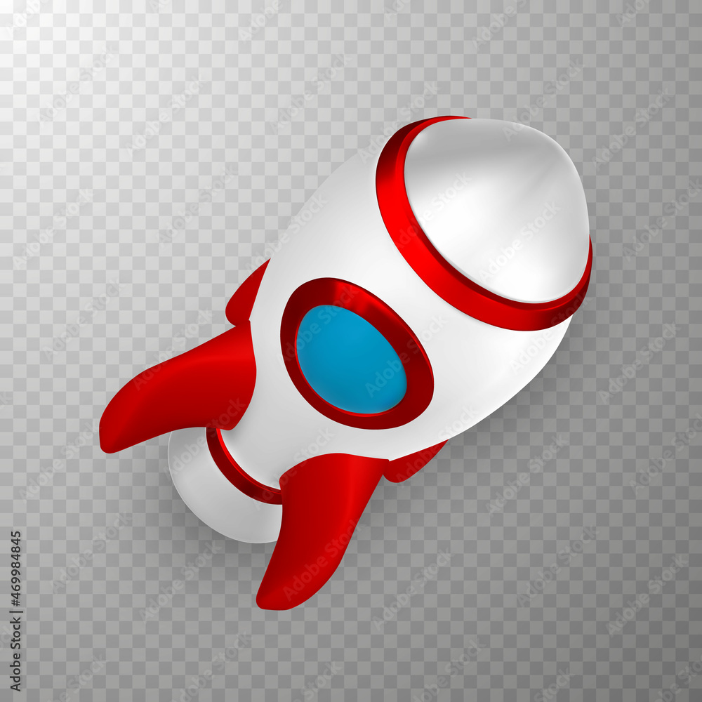 3d rocket spaceship render and draw by mesh. Realistic modern digital ...