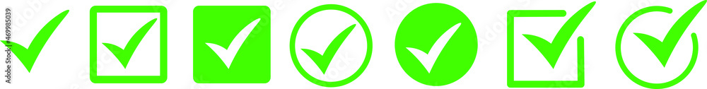 Green checkmark icon. Checkmark vector icon. Checkmark Illustration ...